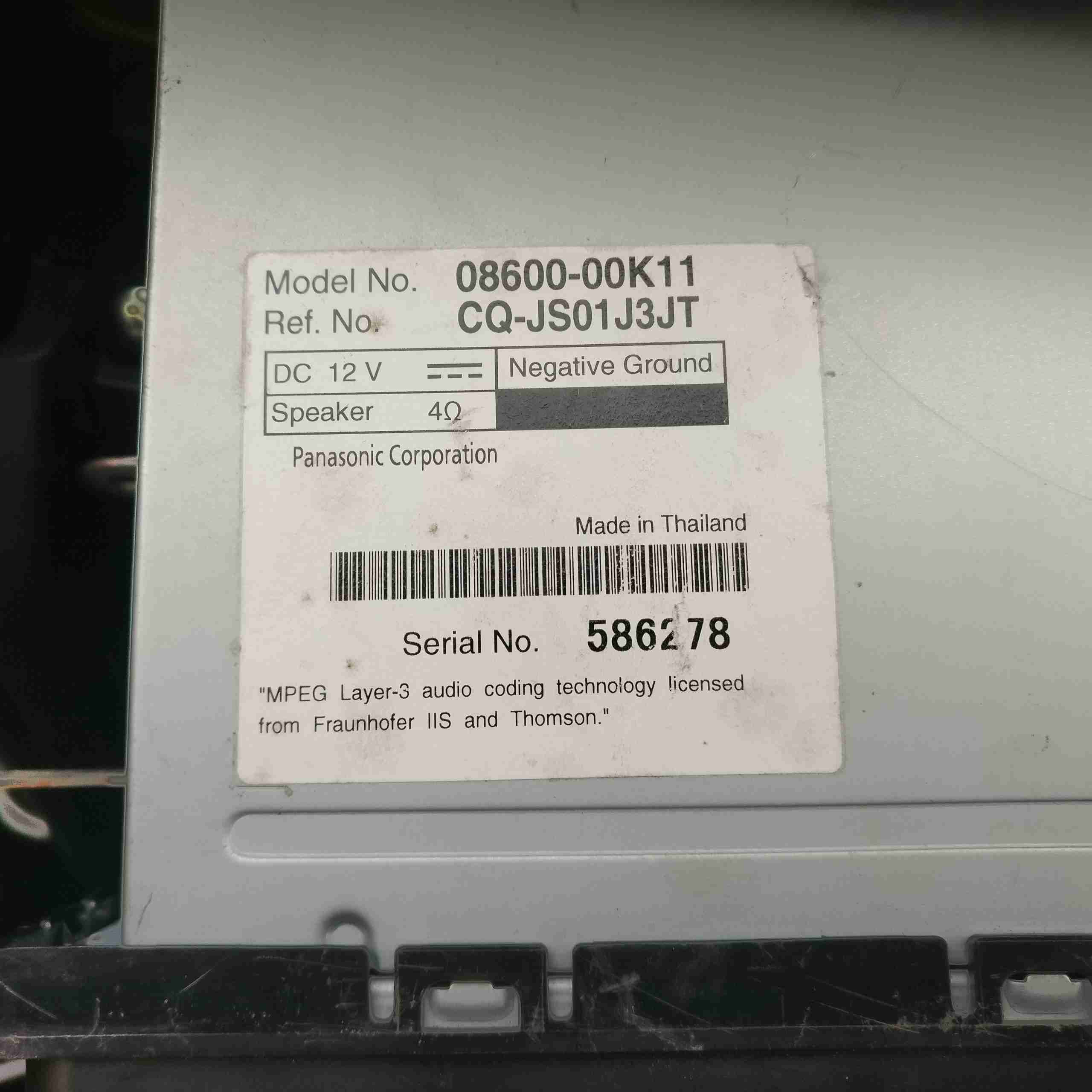 Toyota GT86 – OEM Panasonic Head Unit (85176930) – Jap Performance Parts