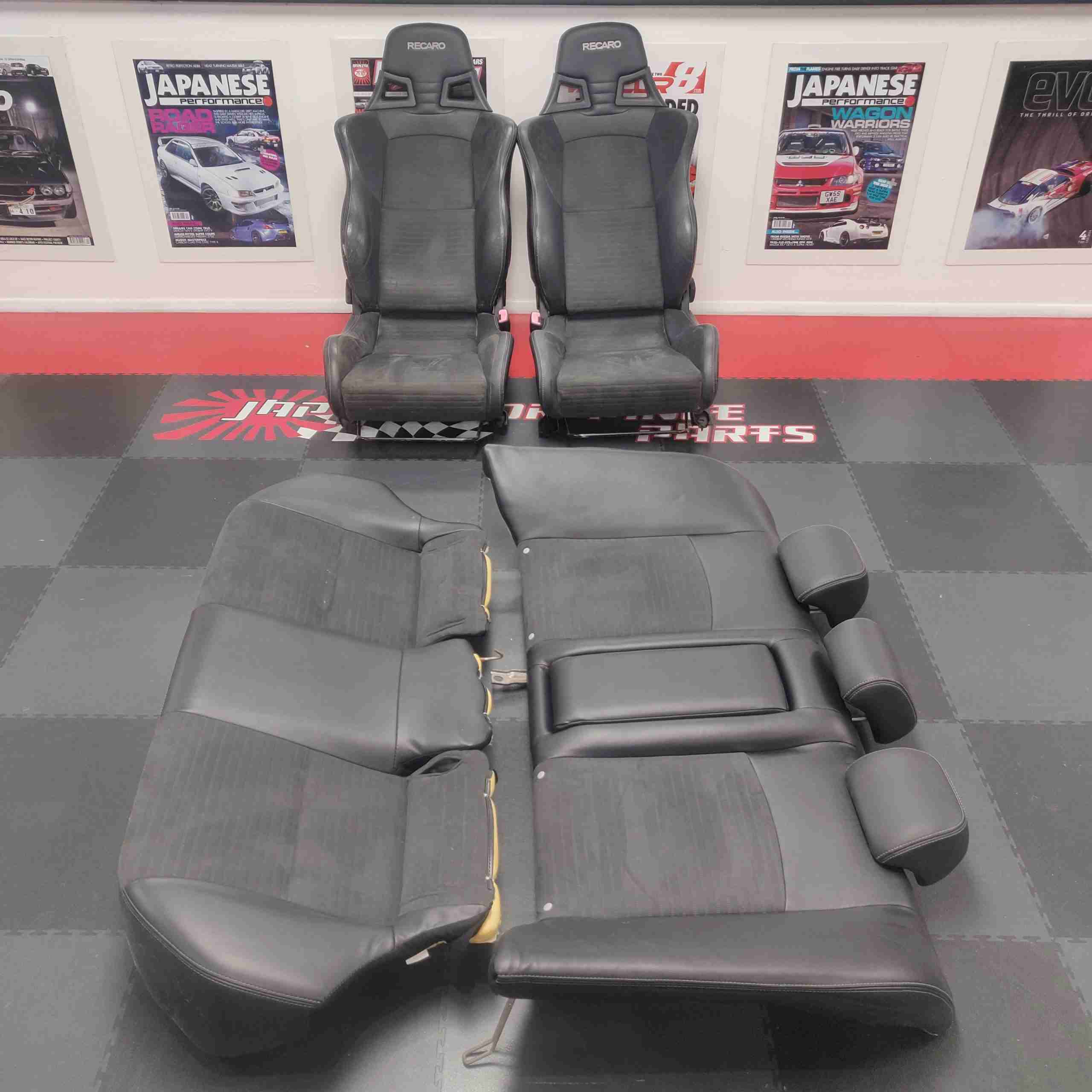 Mitsubishi Evo 10 - OEM Recaro Premier Edition Front & Rear Seats - Jap ...