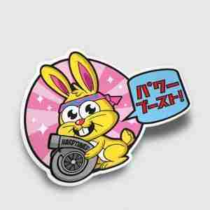 HardTuned -Sparkle Bunny Sticker - Jap Performance Parts